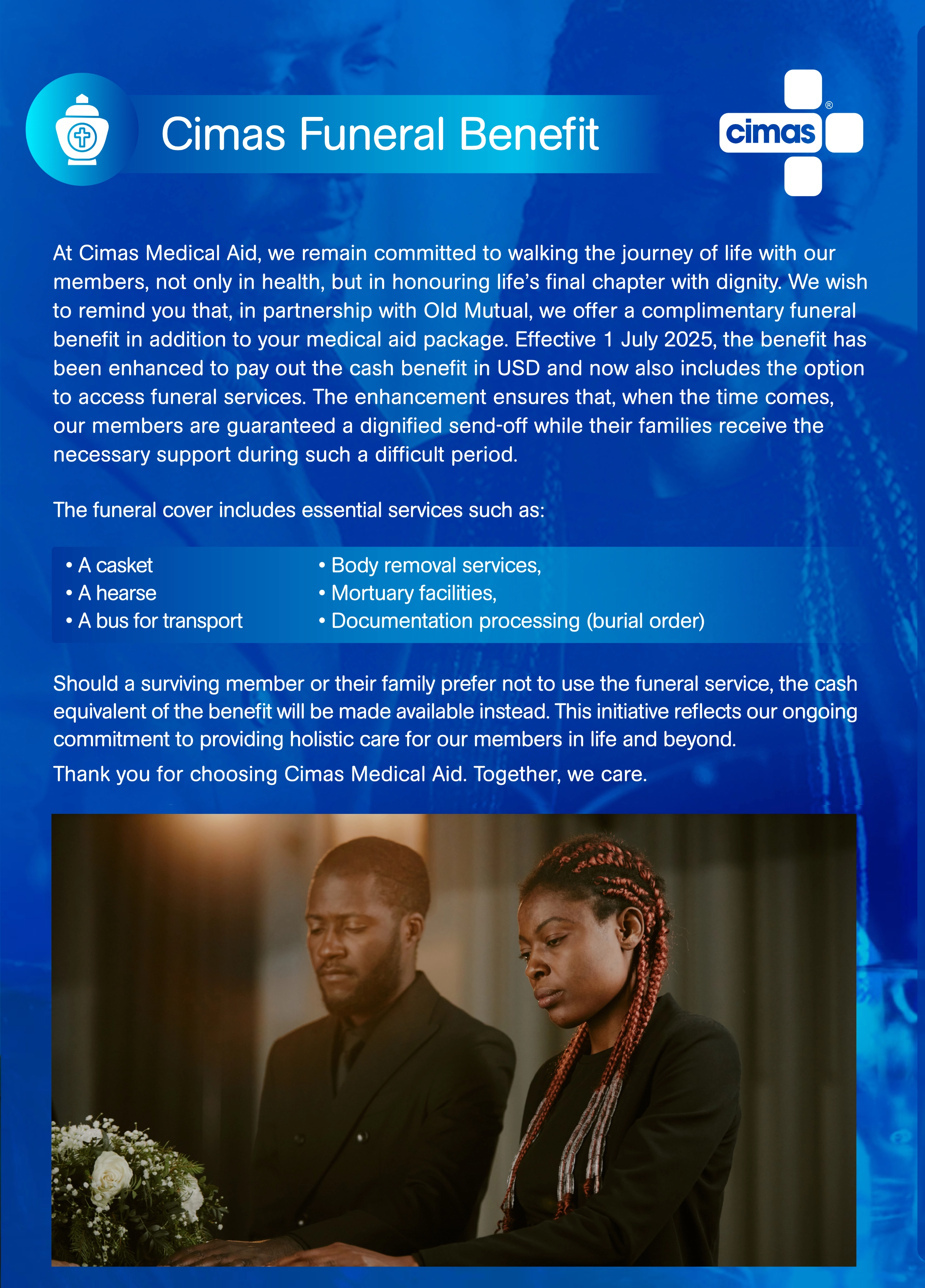 Cimas Funeral Benefit - Cimas Health Group
